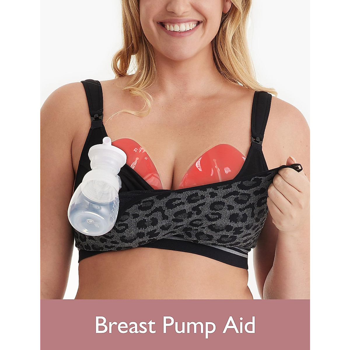 Momcozy Large Reusable Breast Therapy Packs, Temp-Sensing Hot and Cold Gel Breast Pads, Breastfeeding Essentials for Relieve Clogged Ducts, Nipple Pain, Improve Milk Flow, Engorgement, 2 Pack