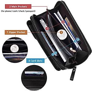 Badiya Small Crossbody Bag for Women, Cell Phone Purse Wallet, Vintage Shoulder Handbags with Credit Card Slots