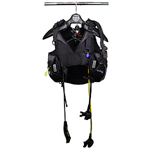 Motorcycle Body Armor Coat Hanger 'Shoulder Saver' by BAKER HANGER - USA Made - 4 Inch Hook (Black)