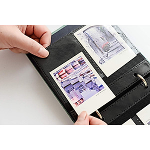 Fancyme 100 Pockets Instax Mini Photo Album Film Book Compatible with Fujifilm Instax Mini LiPlay 11 9 8 7s 90 70 25 Instant Camera 3 Inch Picture Name Card Holder (Beige)