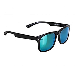 Callaway Men's Atlas Golf Sunglasses, Black with Blue Lens