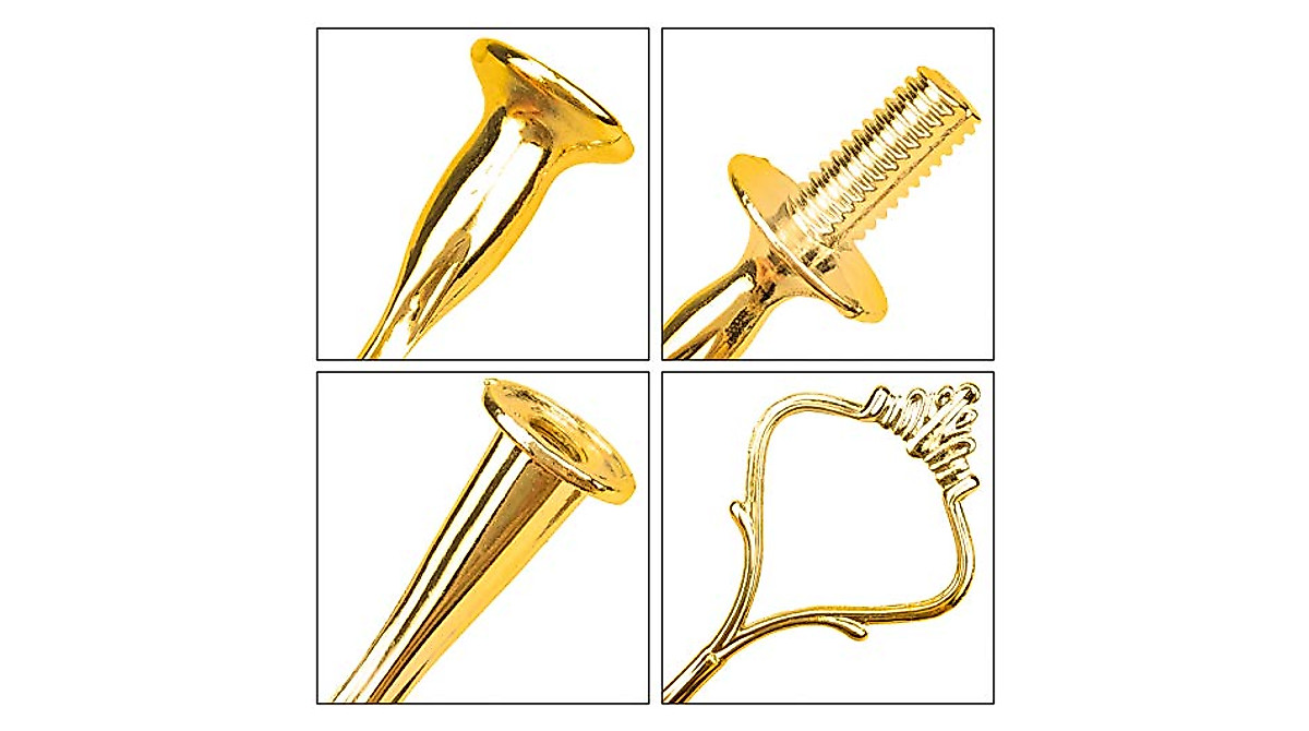 Kukiwhy Gold Tiered Cake Stand Hardware Set - 8 Pieces