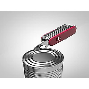 Victorinox Picknicker Swiss Army Knife, 11 Function Swiss Made Pocket Knife with Large Blade, Corkscrew and Bottle Opener - Red