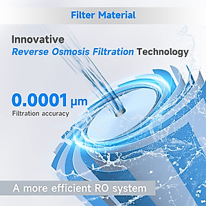 PUREPLUS CRO-RO Filter, Replacement for ER-T100-C Countertop Reverse Osmosis System, 2nd Stage, Reduces Heavy Metals such as Lead, Mercury, Cadmium, Arsenic, 1PACK