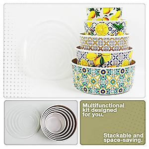 Zog 10 Pieces Airtight Food Storage Containers Set - BPA Free Kitchen and Pantry Organization Meal Prep Lunch Container with Durable Leak Proof Lids,Dishwasher Safe and Freezer Friendly