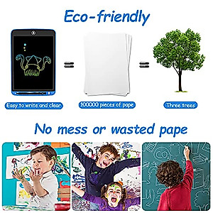 LCD Writing Tablet 10 Inch Toddler Doodle Board, Colorful Drawing Tablet, Erasable Electronic Painting Pads, Educational and Learning Kids Toy for 2 3 4 5 6 Year Old Boys and Girls Gifts(Dark Blue)