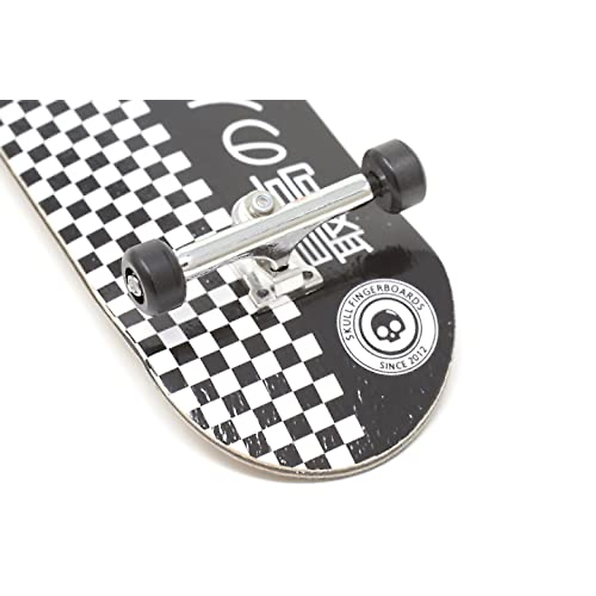 Skull Fingerboards Japan Black Edition 34mm Pro Complete Professional Wooden Fingerboard Mini Skateboard 5 PLY with CNC Bearing Wheels