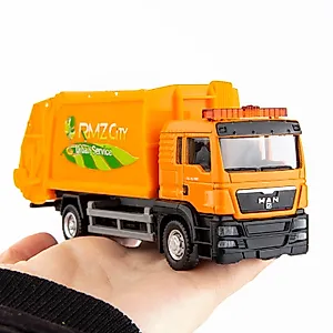 BDTCTK Compatible for Man Garbage Truck Car Model Toy Cars, Zinc Alloy Die-Cast Vehicles Kid Toys for Boy Girl Gift