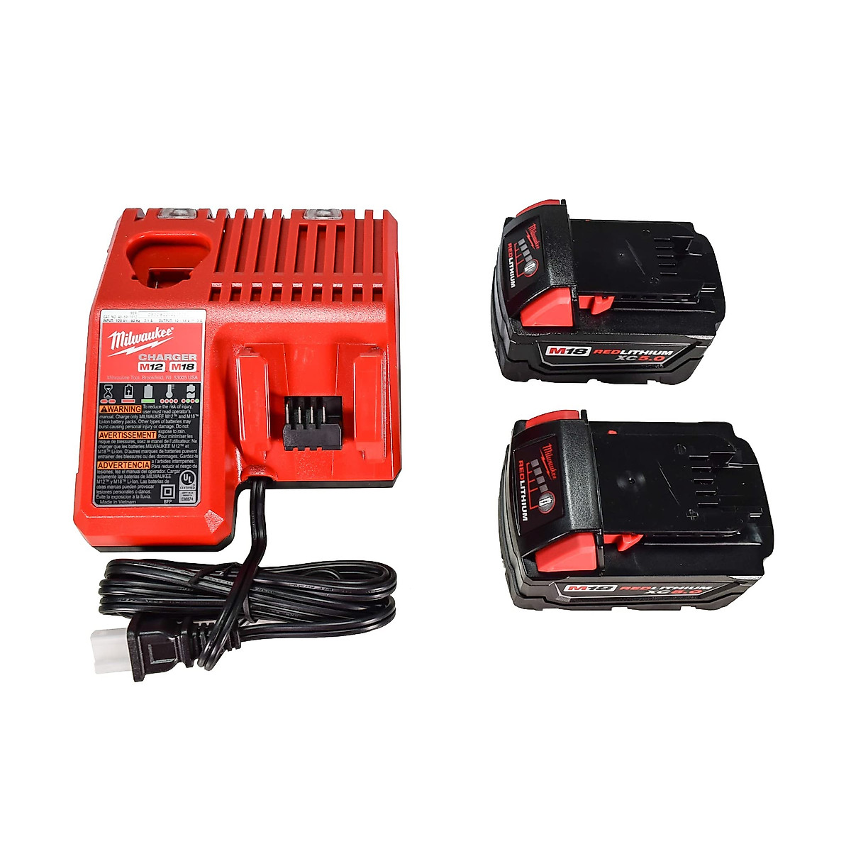 Milwaukee 2953-22 18V Cordless Brushless 1/4" Hex Impact Driver Kit with (2) 5.0Ah Lithium Ion Batteries, Charger & Tool Case