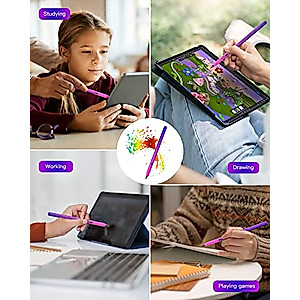 TiMOVO Stylus Pen for iPad Pencil Palm Rejection Tilt High Precision Apple Pencil for iPad 10/9/8/7/6th Generation, iPad Pro 13/12.9/11",iPad Air 11&13" (M2) 2024/6/5/4/3th,Mini 6/5, Gradient Purple