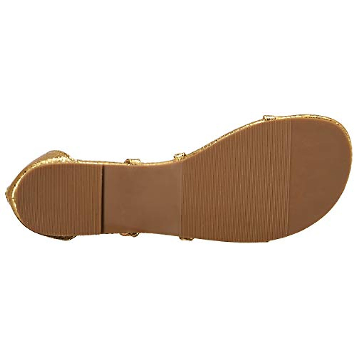 Ellie Shoes Women's 015-ZENA Flat Sandal, Gold, 8 M US