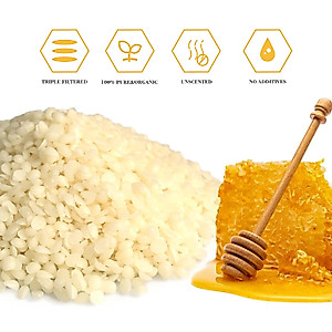 TRINIDa Beeswax Pellets 2LB(32 oz), 100% Organic White Bees Wax for DIY Candles, Beeswax for Candle Making, Skin, Body, Face, and Hair Care, Lotions, DIY Creams, Lip Balm and Soap Making Supplies