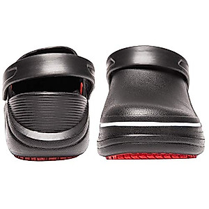 Men and Women's Non-Slip Nursing Chef Shoes Oil Water Resistant Safety Working Shoes for Kitchen Garden Bathroom (7 Men / 8 Women / 9.65″, 39 Black)