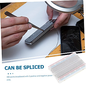 ULTECHNOVO DIY Kits 1 Set 400 Solderless Bread Board Vintage Bread Board Miniature Kit Protoboard Bread Boards Electronic Components Blank PCB Circuit Board Kit Breadboard Miniature Kits