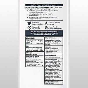 Eucerin Baby Eczema Relief Cream & Body Wash, Eczema Body Wash for Babies, 13.5 Fl Oz Bottle