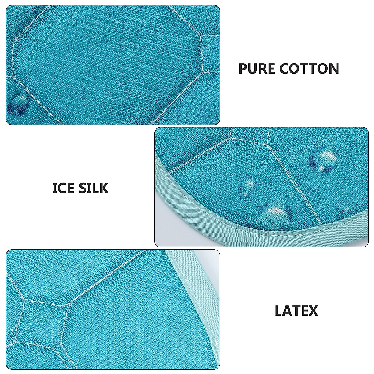 TOYANDONA Baby Seat Liner Ice Silk Infant Car Seat Cooler Stroller Cooling Mat Breathable Seat Pad Cushion for Universal Car Seat & Stroller(Random Color)