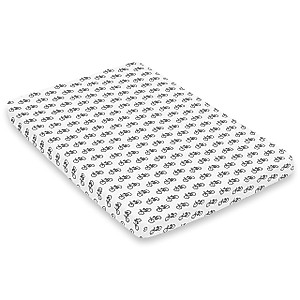 Pack n Play Sheets – Pack and Play Sheets 4 Pack – 100% Super Soft Jersey Knit Cotton Playard Mattress Sheets – Portable Playpen Sheet – Fitted Play Yard Mini Crib Sheet For Boy & Girl (24 x 38 x 5)
