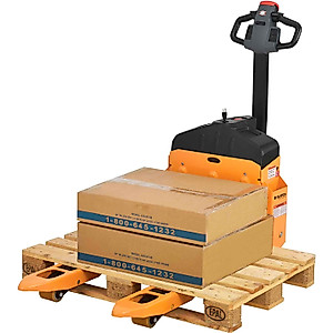 Global Industrial Self-Propelled Electric Pallet Jack Truck, (2) 60AH Batteries, 3300 Lb. Cap.