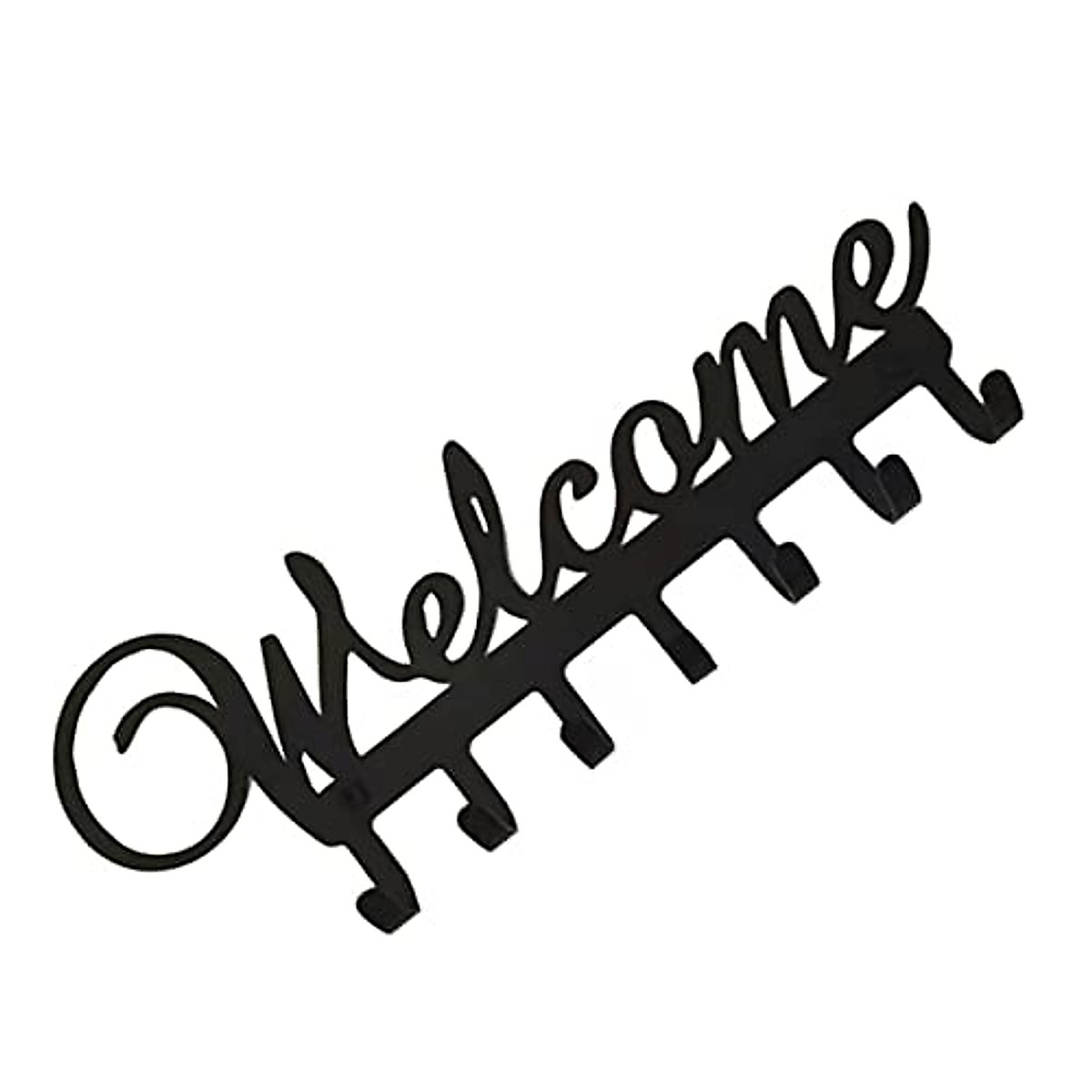 Alipis 2pcs Coats Hanger Bedroom Robe Xcm Hallway Bathroom Back Front Hat Signs Hooks Home Black Towel Decor Metal Living Rack Wall Welcome Scarf Iron Organizer Store for Room Holder