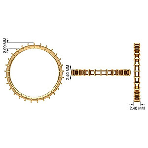 Rosec Jewels Certified Sapphire Half Eternity Band, AAA Quality, Natural Blue Sapphire Princess Cut Wedding Ring - Ready to Gift, 14K Yellow Gold, Size:US 10.00