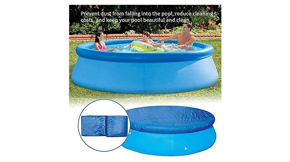 Round Pool Cover, Solar Covers for Above Ground Pools, Dust Pool Cover ...