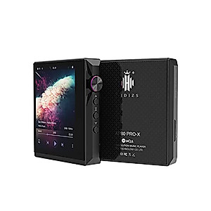 Hidizs AP80 PRO-X Portable Balanced Lossless MQA Bluetooth Music Player with Dual ESS9219C DAC Chips and Supports MQA 8X/LDAC/apt-X/AAC/USB DAC/DSD256/HiBy Link Hi-Res Audio Wireless DAP (Black)