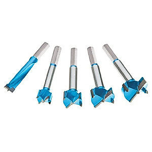 Roman Carbide DC1919 Carbide Forstner Bit, Set, 15mm - 35mm, 5-Piece