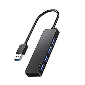 ANYPLUS USB 3.0 Hub, 4 Port USB Hub Splitter,Portable USB Adapter Mini Multiport Expander for Desktop, Laptop, Xbox, Flash Drive, HDD, Console, Printer, PC, Keyboards, HP, Dell