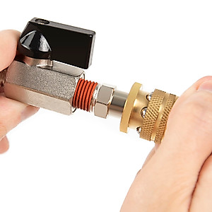 ChillWaves Automotive T-Style Air Plug, 1/4" NPT Male Pneumatic Plugs, Air Compressor Accessories Fittings(10-PACK)