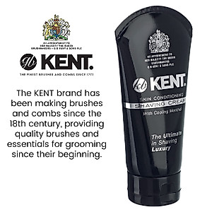Kent Shaving Cream SCT1 Tube, Superior Men Smooth Cooling Menthol Shave Cream, No More Nicks, Cuts or Razor Burn. Perfect Size (2.6oz) for Travel or Home. Great for Sensitive Skin and all Skin types.