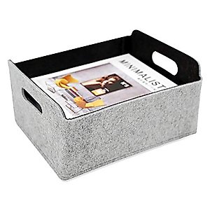 ENDLESS FUNCTIONS - Collapsible Storage Basket with Handles - Charcoal