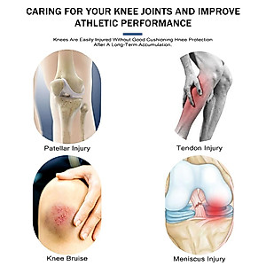 JYSW Knee Pads Comfortable Non-Slip, Thick Extra Foam Cushion for Scrubbing Floors, Gardening, Yoga & Construction, Soft Inner Liner, Strong Double Straps and Adjustable Easily