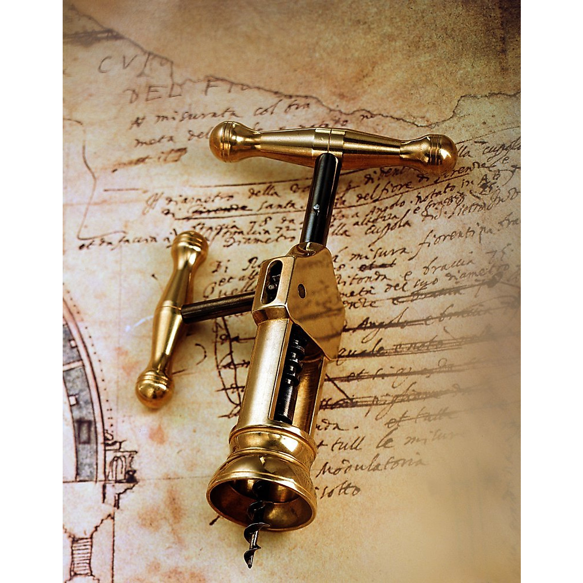 King Corkscrew Solid Brass