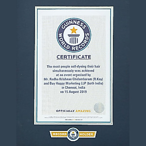 VIP 5 in 1 Hair Color Shampoo (400ml Bottle + 2 Sachets) (black) For Hairs, Mustache, Beard, Chest & hands, Ammonia Free Instant Hair Colour Can be Applied with Bare Wet hands