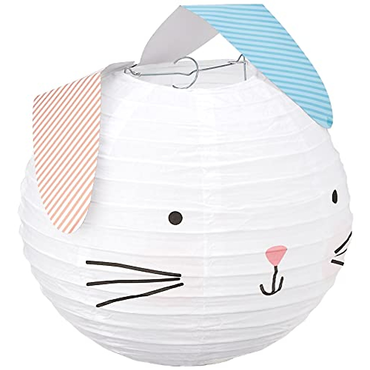 amscan Multicolored Bunny Shaped Paper Lanterns, 3 Ct. | Easter Decoration
