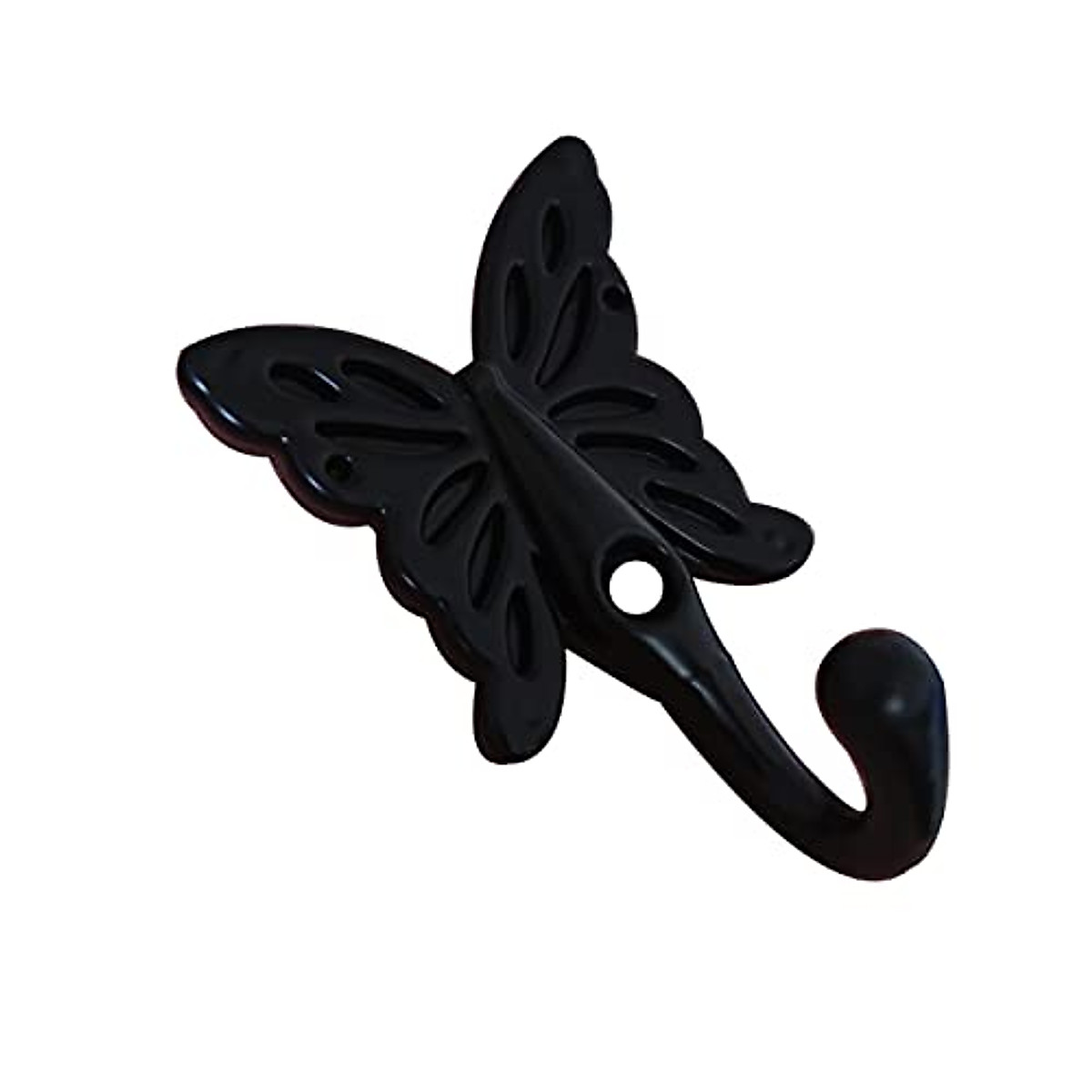 AOLZUNK 5 pcs Butterfly Wall Hook Hanger Coat Towel Hangers Vintage Hook for Hanging Clothes Hook Up Towel Coat Hat Scarf Jacket