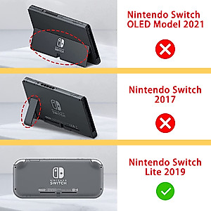 oqpa for Nintendo Switch Lite 2019 Case for Girls Boys Kids PC Cute Kawaii Fun Cartoon Design Cool Slim Protective Cases Hard Shell Cover with Screen Protector Glass for Switch Lite,Buzz