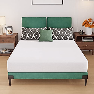 Base Foam Mattress 8 inch Mattress, CertiPUR-US Certified,Breathable Bed Mattress for Cooler Sleep Supportive & Pressure Relief,Removable Soft Cover,White Full