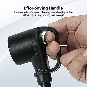 bchsadvb RV Generator Adapter Cord with Handle 12 Inch 30 Amp 125/250V 4-Prong L14-30P Twist Lock Male to TT-30R Female, STW 3/C 10 AWG