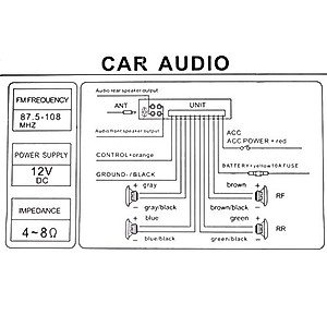 ePathChina 12V Bluetooth Car Radio MP3 Player Vehicle Stereo Audio Support FM / USB / SD / AUX with Remote Control