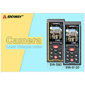 yise-O0594 New for Digital Laser Distance Meter Camera USB Recharge Portable Colorful Screen Range Finder Rangefinder SW-S80 S120 SW-S80