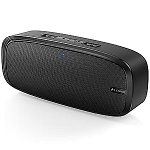 LENRUE Bluetooth Speaker, Wireless Portable Speaker with Loud Stereo Sound, Rich Bass, 12-Hour Playtime, Built-in Mic. Perfect for iPhone, Samsung and More