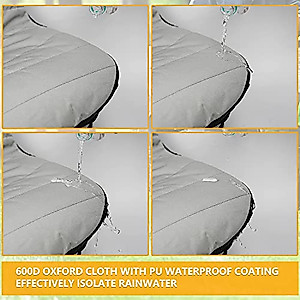 TICSEA Riding Lawn Mower Seat Cover,Waterproof Tractor Seat Cover fits Tractor Seat Backrests 14.5" - 18" H Without Armrests, Approx 18.5" W