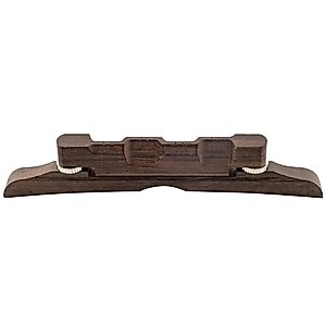 Musiclily 114mm Rosewood Adjustable Compensated Mandolin Bridge Set