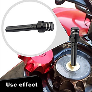 GKmow 2 PCS Car Fuel Tank Cap Breather Cap, 2.75" x 0.47" CNC Alloy Gas Tank Valve Breather Hose with Steel Balls, Safety Protection Accessory, Suitable for Cars, Off-road, Motorcycles, ATVs (Black)