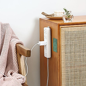 8PCS Self-Adhesive Desktop Socket Fixer | Adhesive Punch-Free Power Strip Holder Fixator | Wall-Mounted Power Strip Holde