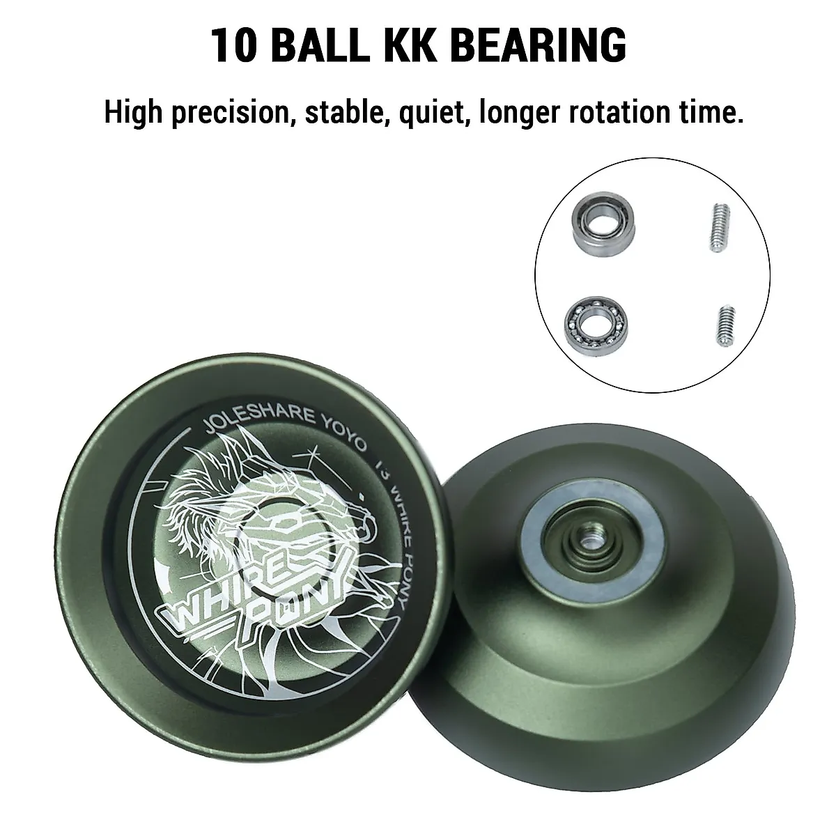 Lixada Yoyo Ball Aluminum Alloy with Responsive and Unresponsive Bearings+Yoyo String+Glove, Yo-yo Ball Set Professional Portable Durable for Beginner Competition