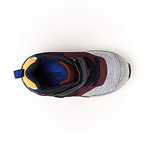 OshKosh BGosh Boys Sneaker, Burgundy, 4 Toddler