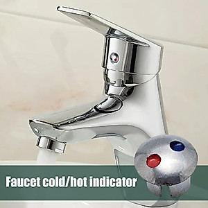 20 Pcs Faucet Replacement Part| Faucet Handle Index Buttons Faucets Replacement Part,Hot Cold Water Markers, Hot and Cold Signs Button Hot Cold Water Label for Kitchen Air Tool Parts & Accessories