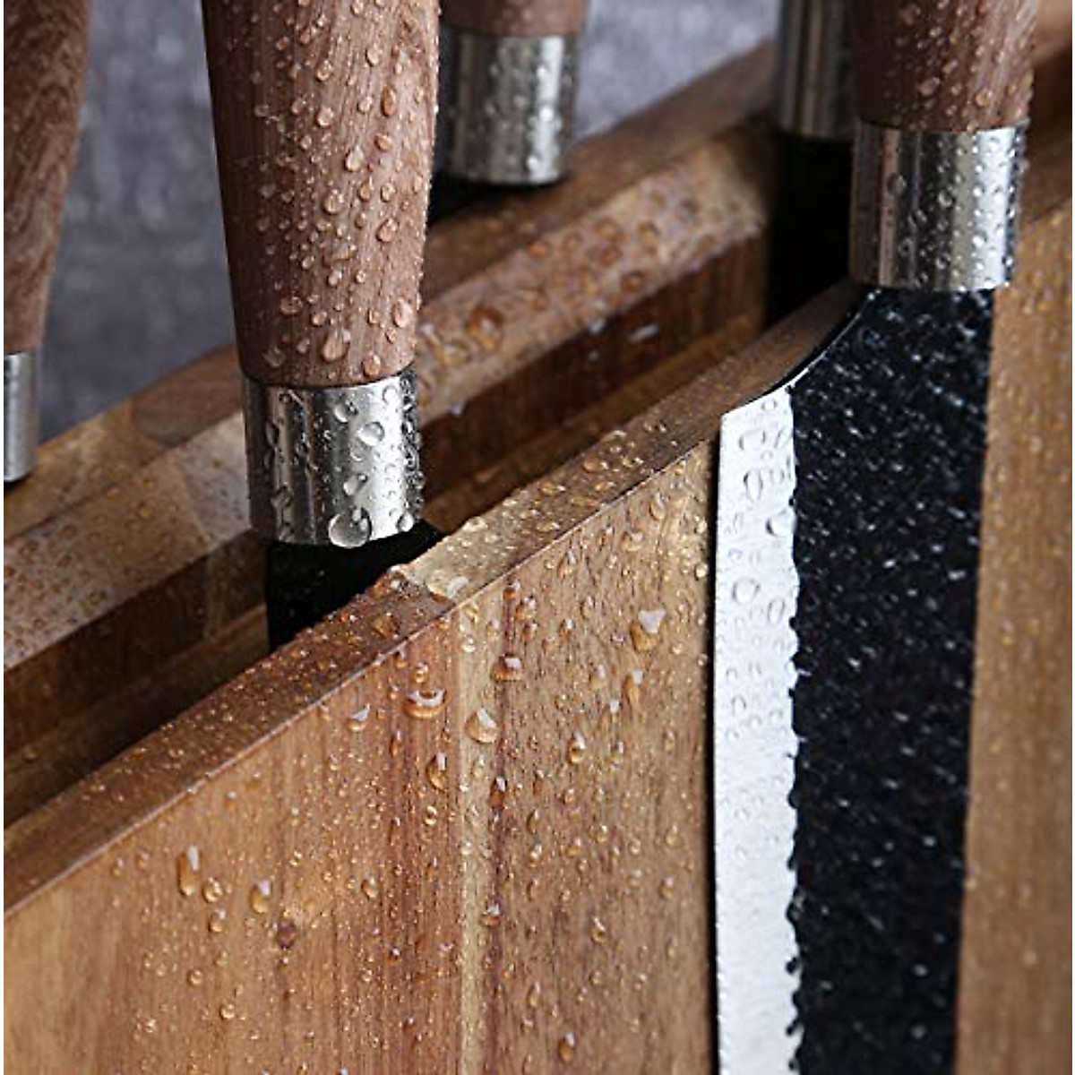 Uniharpa Wooden Magnetic Knife Holder, Universal Knife Holder & Organizer Stand. Space Saver Knives Holder.